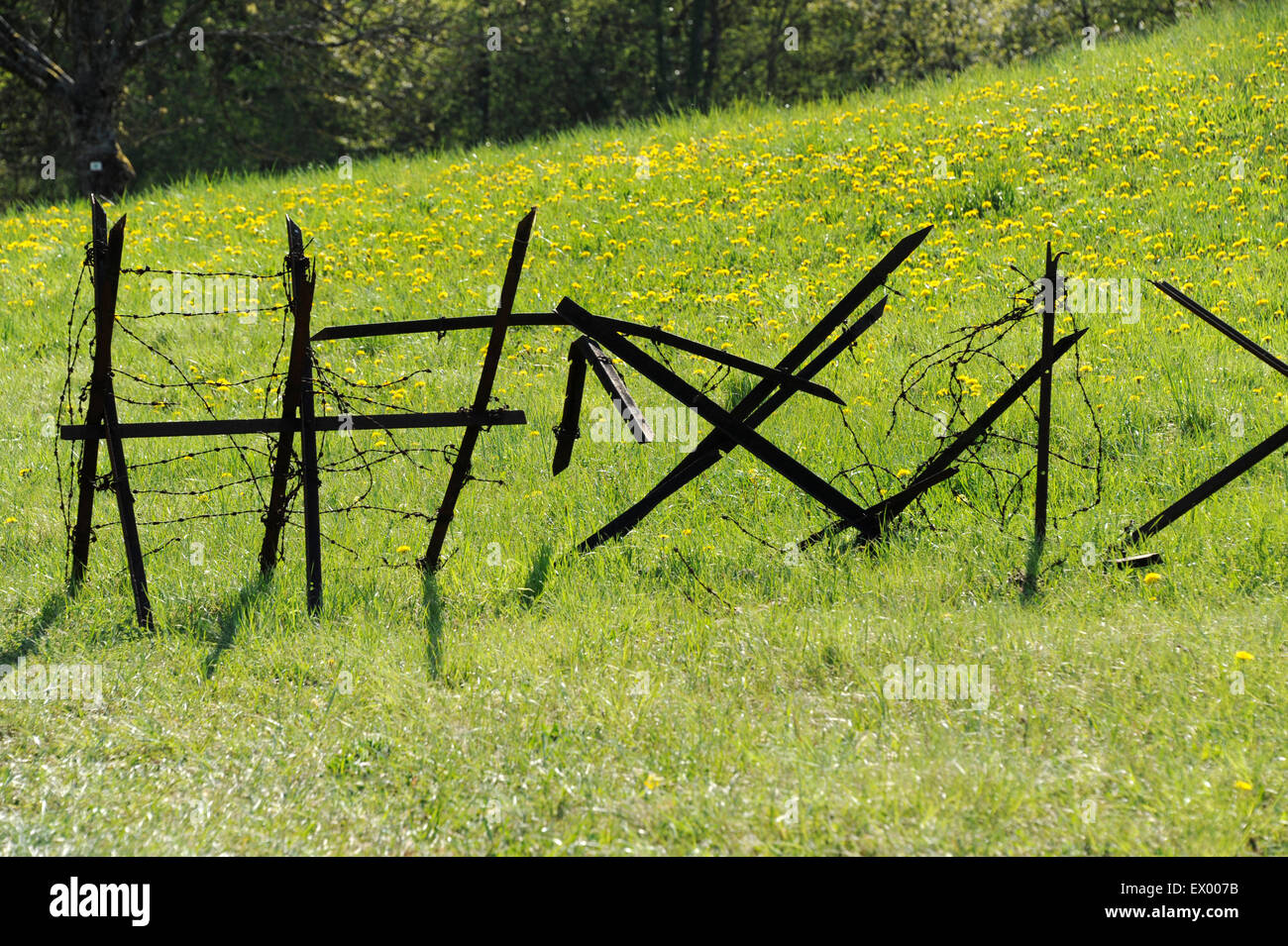 Ouvrage Hackenberg,barbed wire,Maginot line,WWII,Veckring,Moselle ...