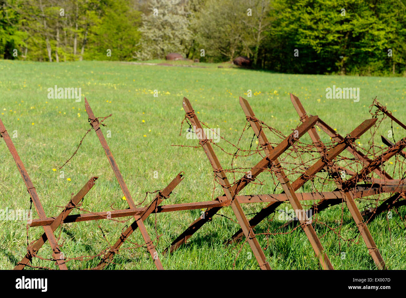 Ouvrage Hackenberg,barbed wire,Maginot line,WWII,Veckring,Moselle ...