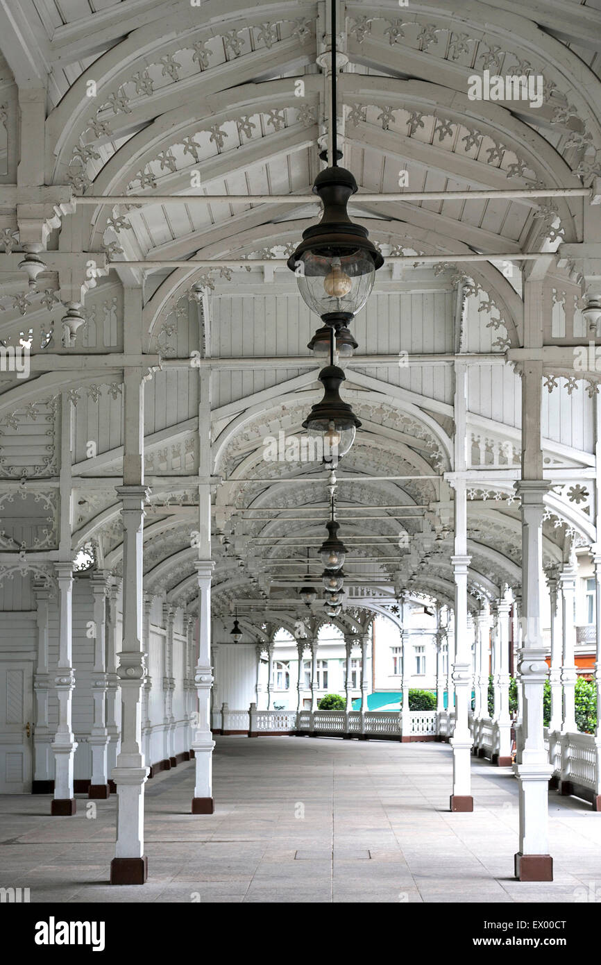 Karlovy Vary Market Colonnade Czech Stock Photos & Karlovy Vary Market ...
