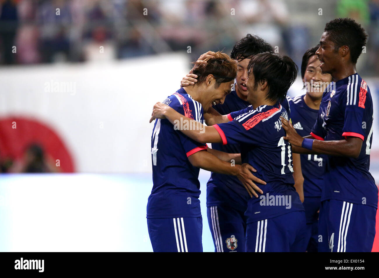 Miyagi, Japan. 1st July, 2015. Japan team group (JPN) Football/Soccer ...
