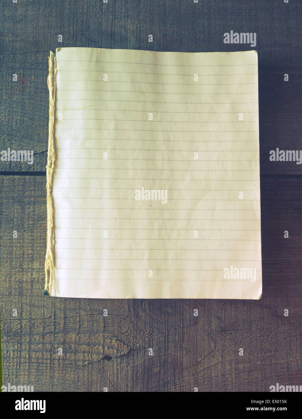 Exercise book paper page lines hi-res stock photography and images - Alamy