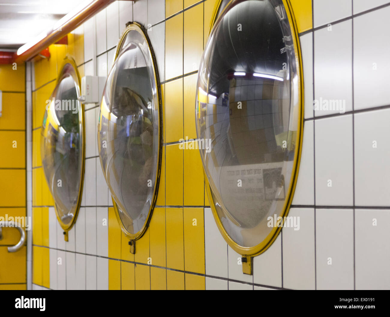 The Carmelit is an underground funicular railway in Haifa, Israel Stock ...