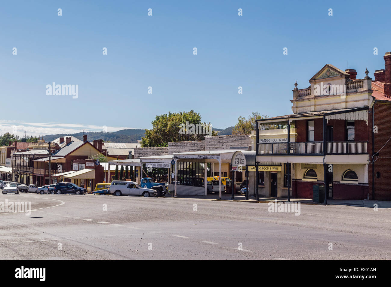 Historic buildings and shops, Ford Street, Beechworth, Victoria ...