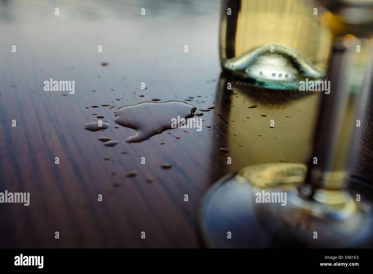 Spilled wine with bottle hi-res stock photography and images - Alamy