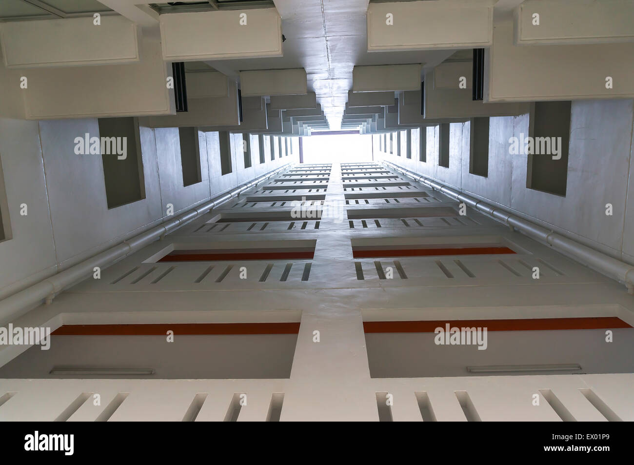 Building void area Stock Photo - Alamy