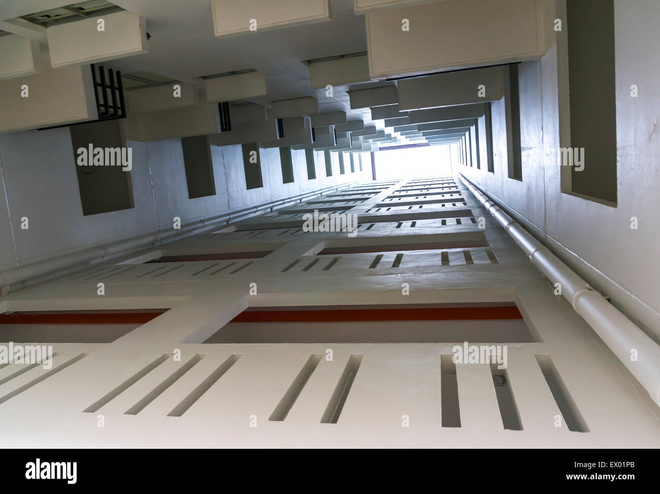 Building void area Stock Photo - Alamy