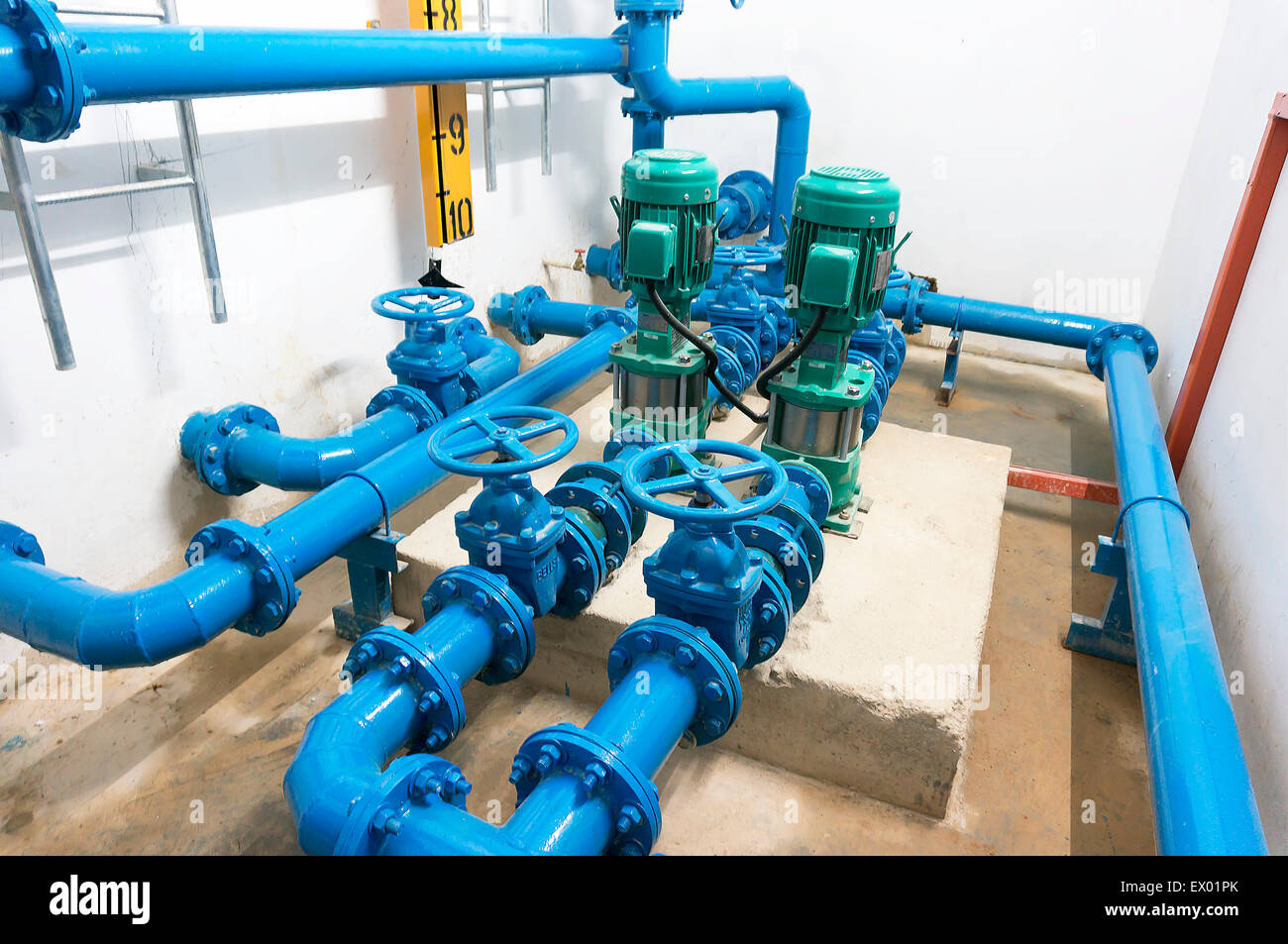water pump room Stock Photo - Alamy