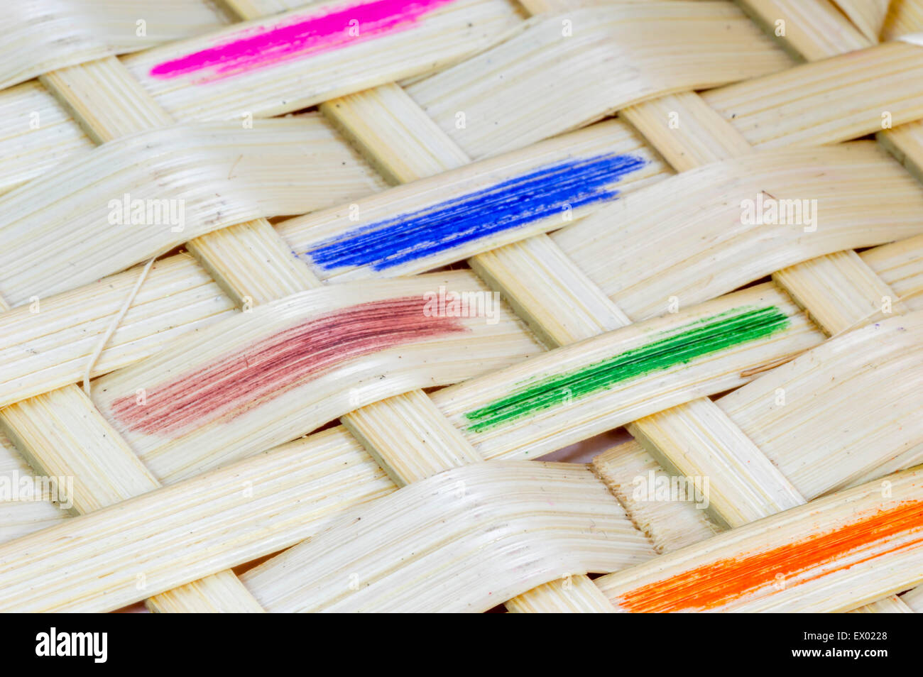Bamboo mat close up Stock Photo - Alamy