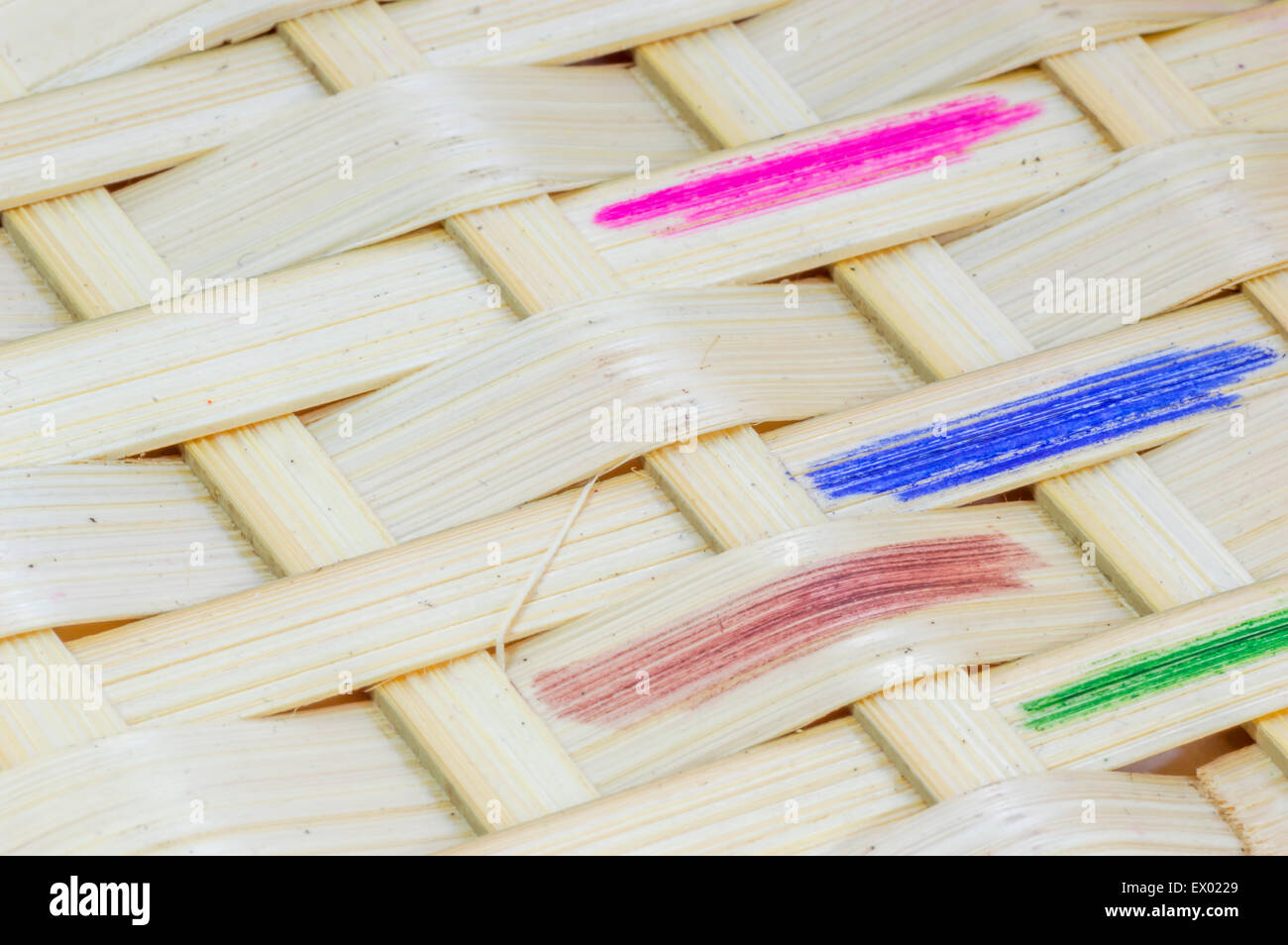 Bamboo mat close up Stock Photo - Alamy