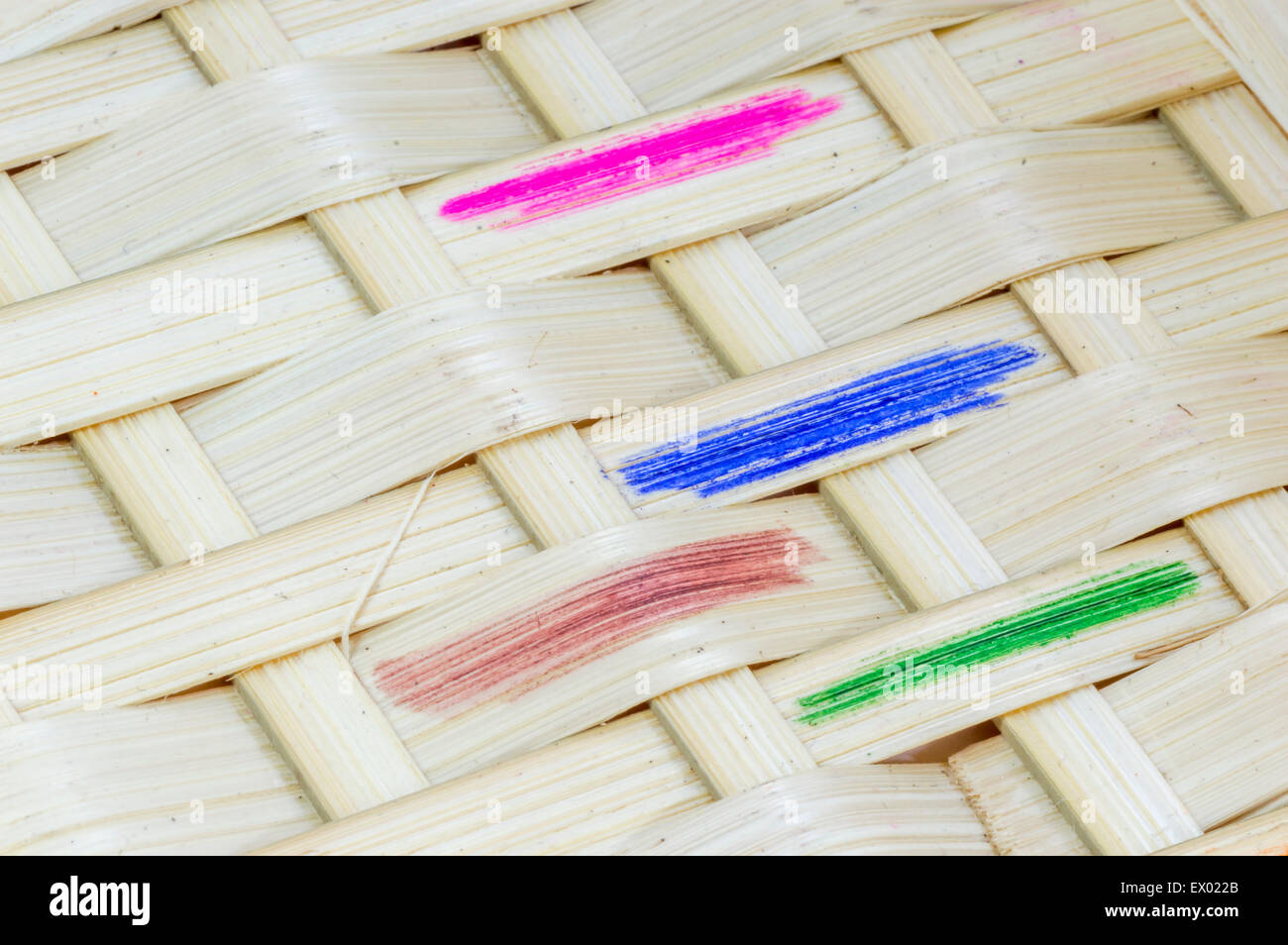 Bamboo mat close up Stock Photo - Alamy
