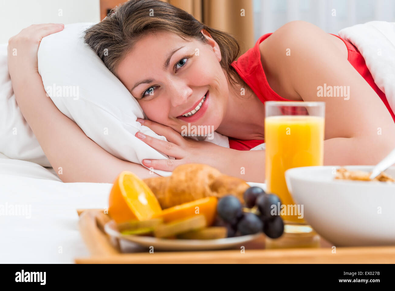 Enjoying her morning hi-res stock photography and images - Alamy
