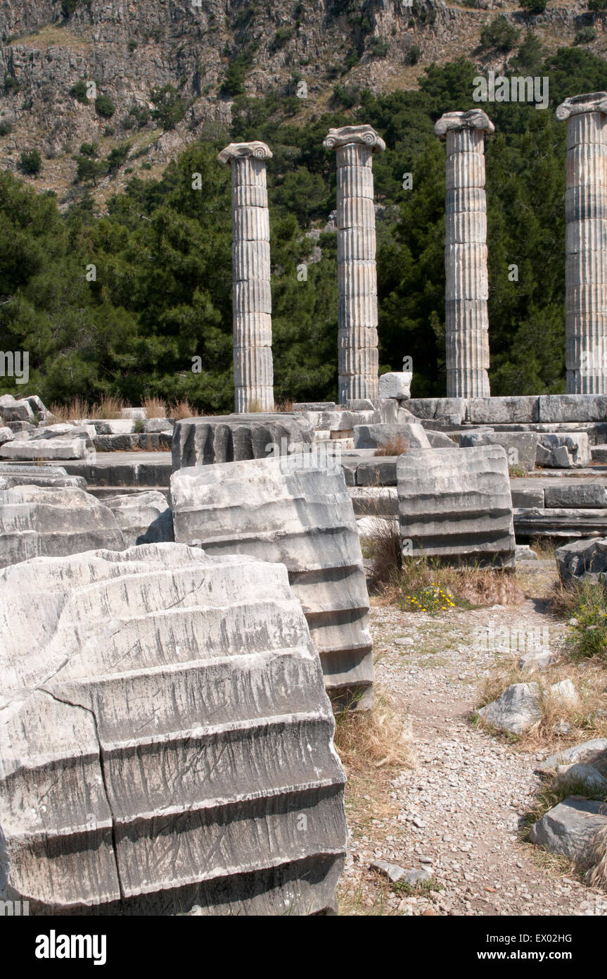 Priene was an ancient Greek city refunded and flourishing in the 4th ...