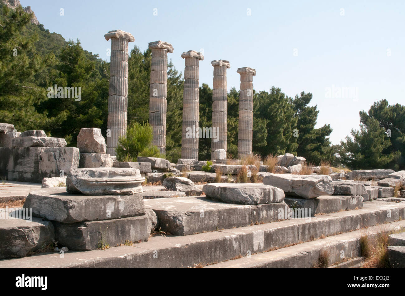 Priene was an ancient Greek city refunded and flourishing in the 4th ...