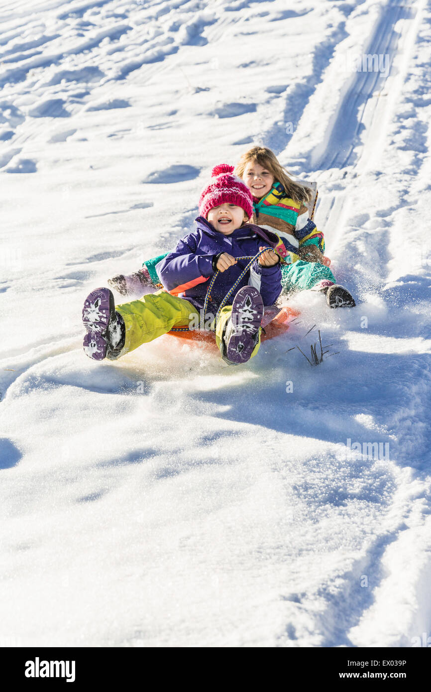 Scary Cartoon Sled Riding