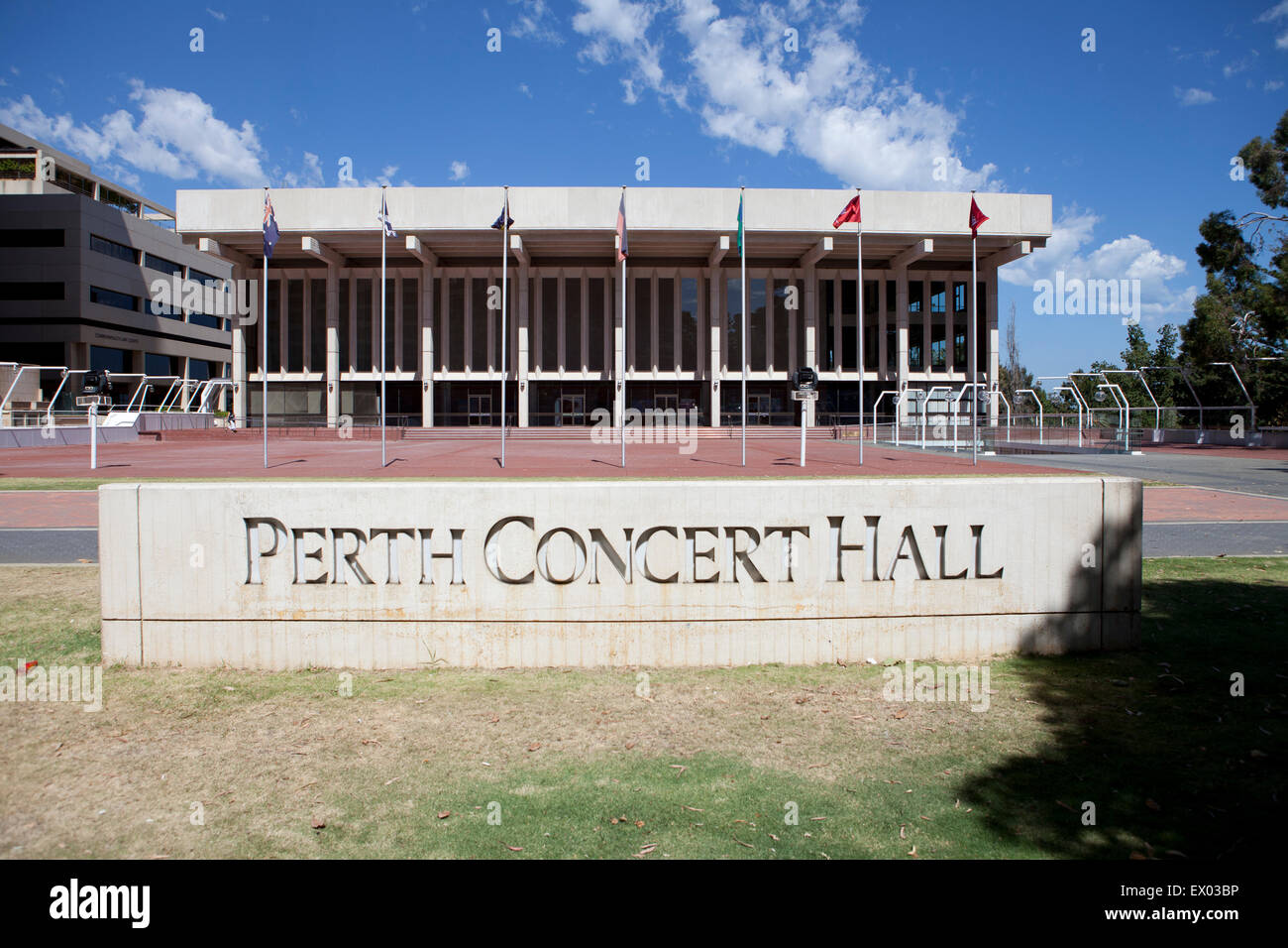 Front of the Perth Concert hall building Stock Photo - Alamy