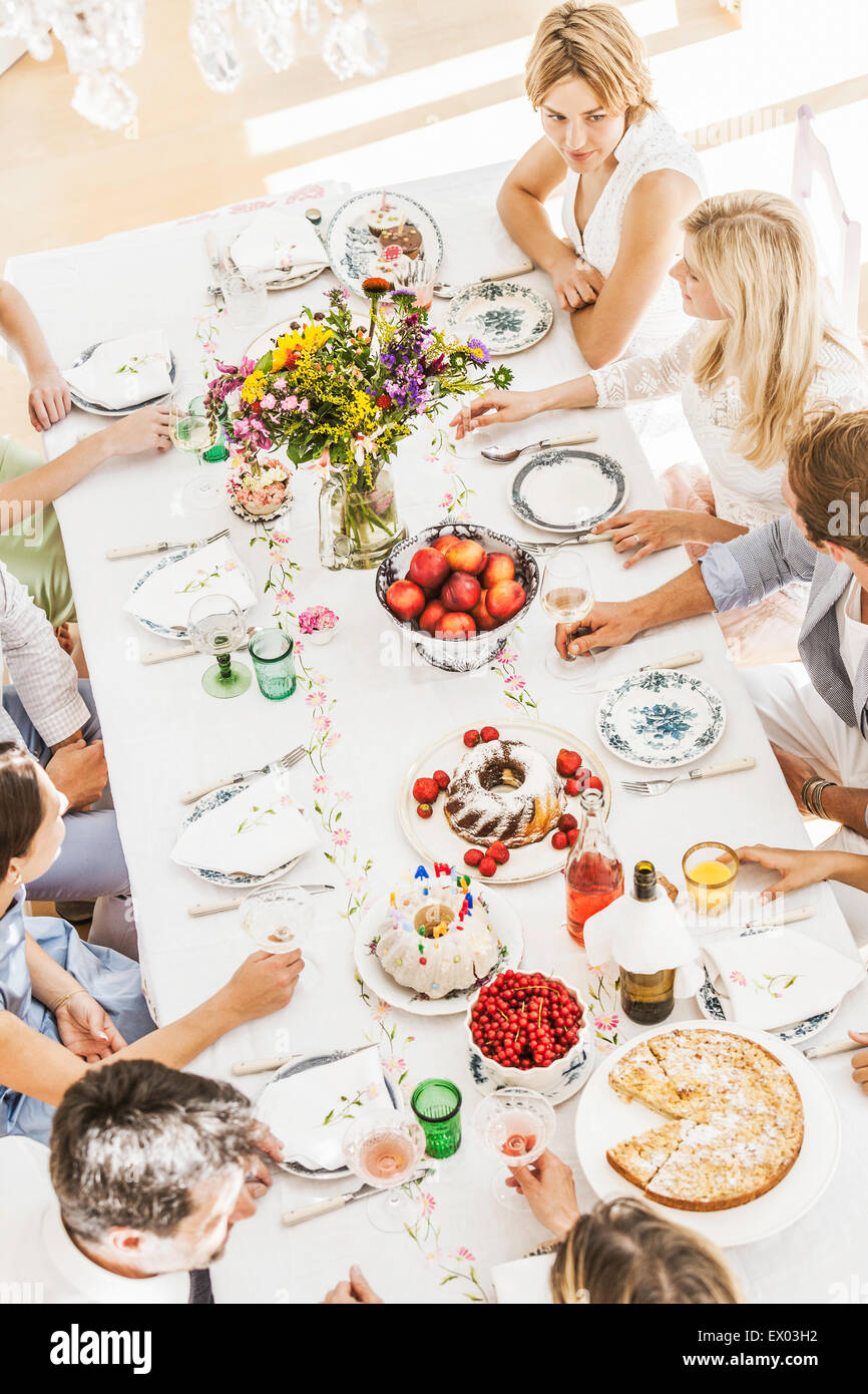 Overhead view of people sharing hi-res stock photography and images - Alamy