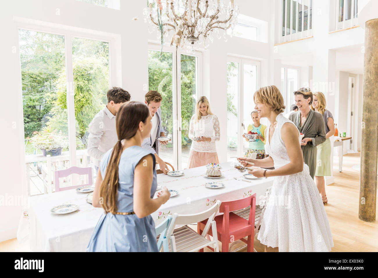 Family house dining room hi-res stock photography and images - Alamy