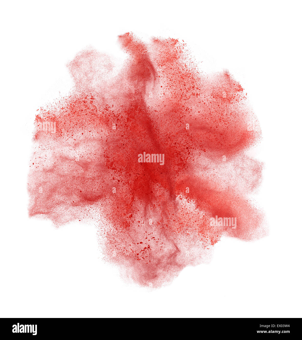 Red powder isolated on black background Stock Photo - Alamy