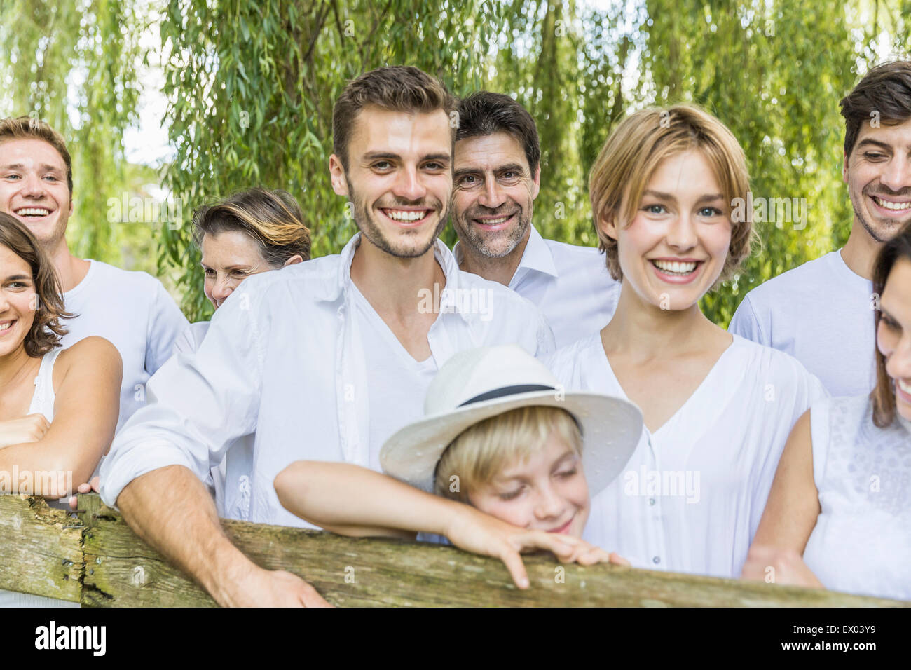 Leaning against the garden fence hi-res stock photography and images ...
