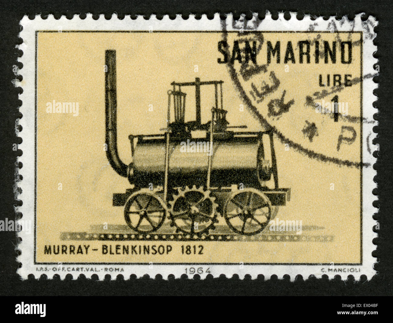 Cog wheel locomotive murray blenkinsop 1812 hi-res stock photography and images - Alamy