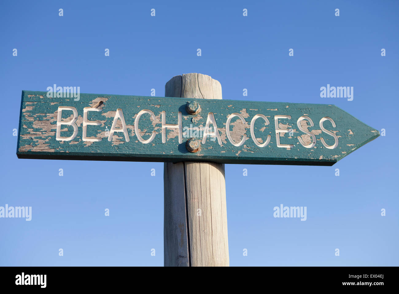 Beach Access sign to Scarborough beach, Perth, Western Australia Stock ...