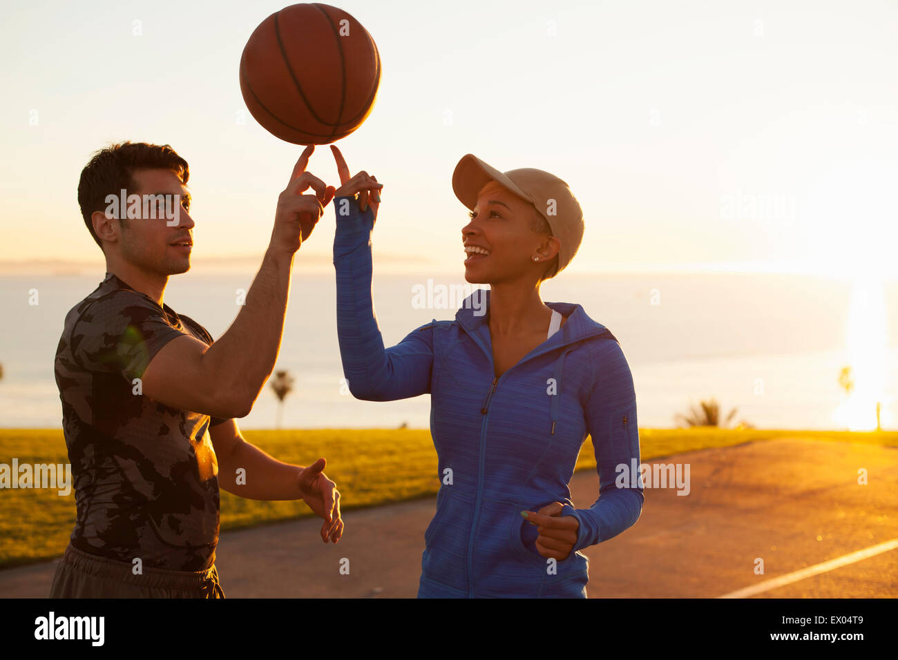 Basketball court sunrise hi-res stock photography and images - Alamy