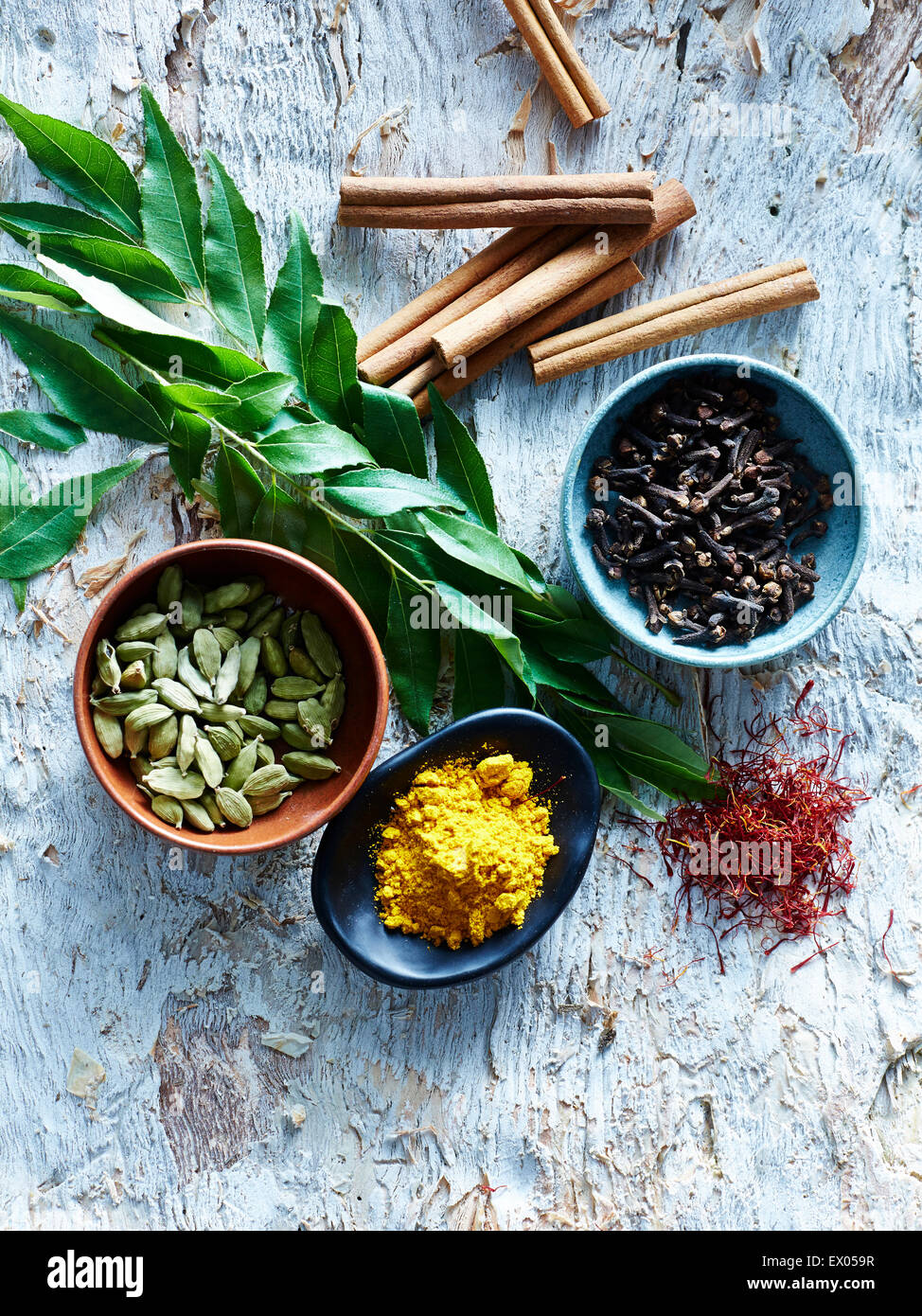 Still life with variety of Mauritian local spices Stock Photo - Alamy