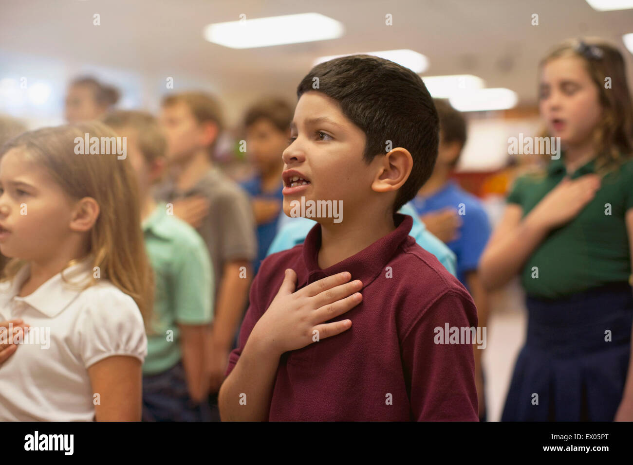 Pledge of allegiance children hi-res stock photography and images - Alamy