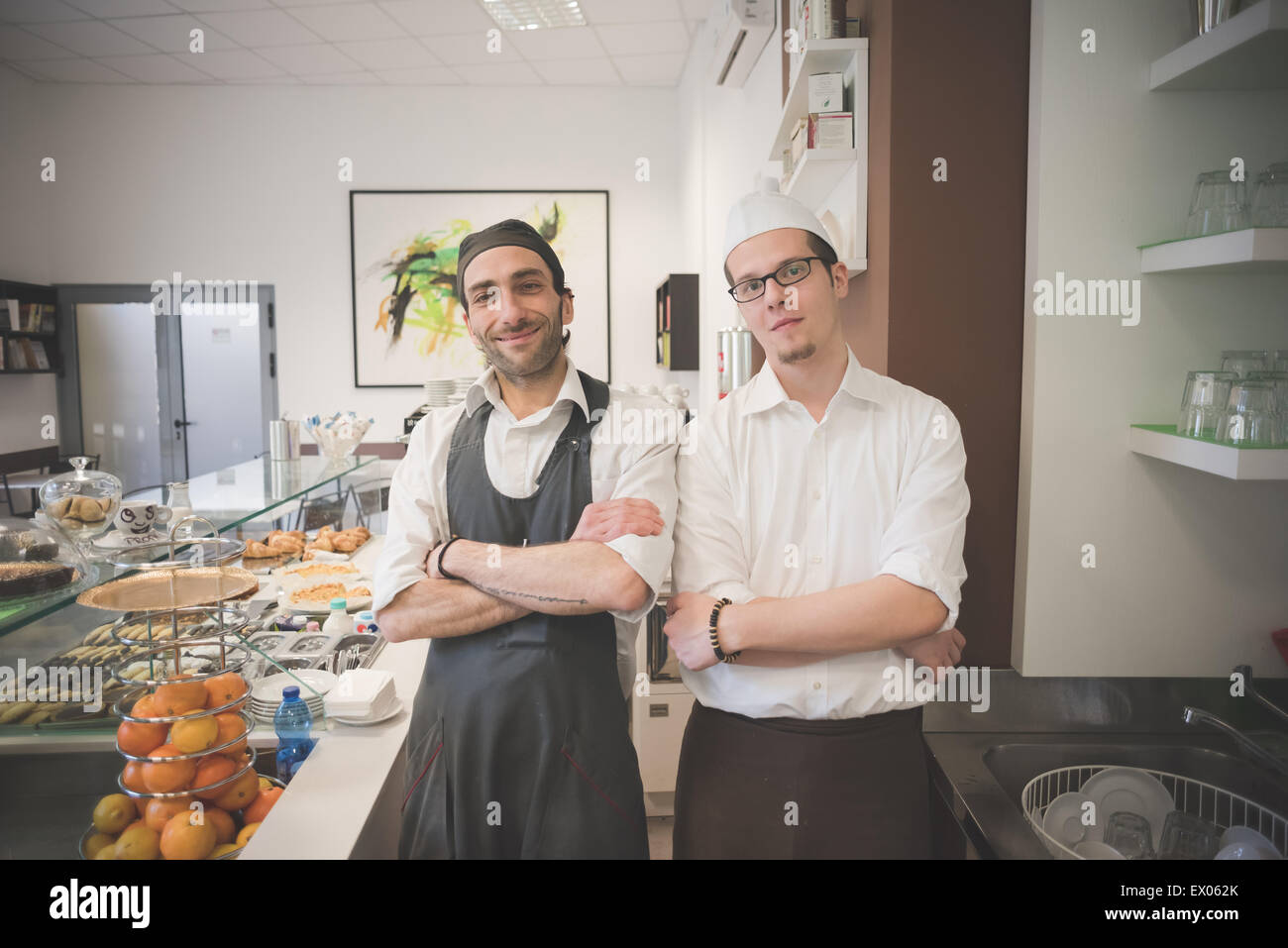 Two Male Waiters High Resolution Stock Photography and Images - Alamy