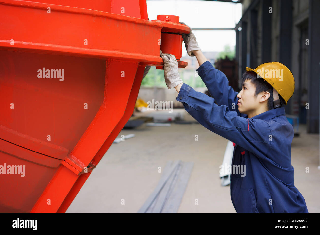 China hard hat hi-res stock photography and images - Alamy
