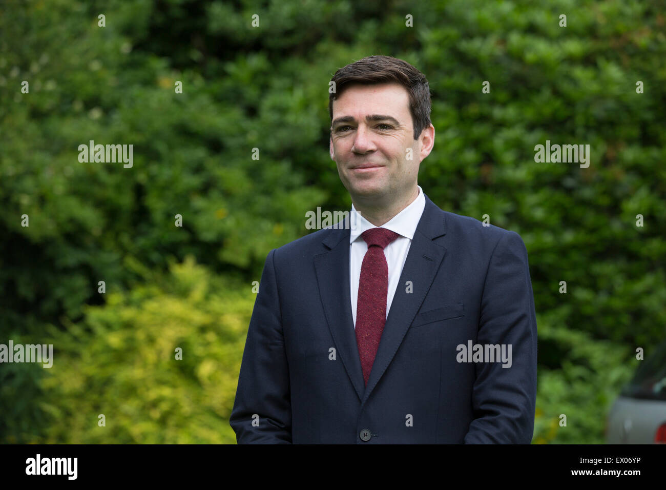 Andy Burnham MP, pictured at his home in his Leigh constituency. Andy ...