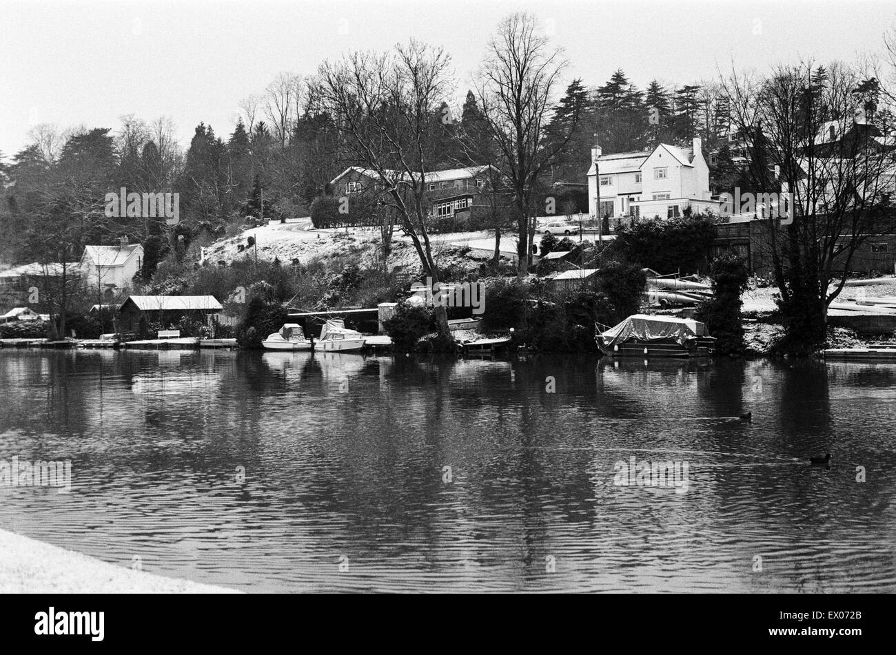 Snow scenes in Berkshire. December 1979 Stock Photo - Alamy