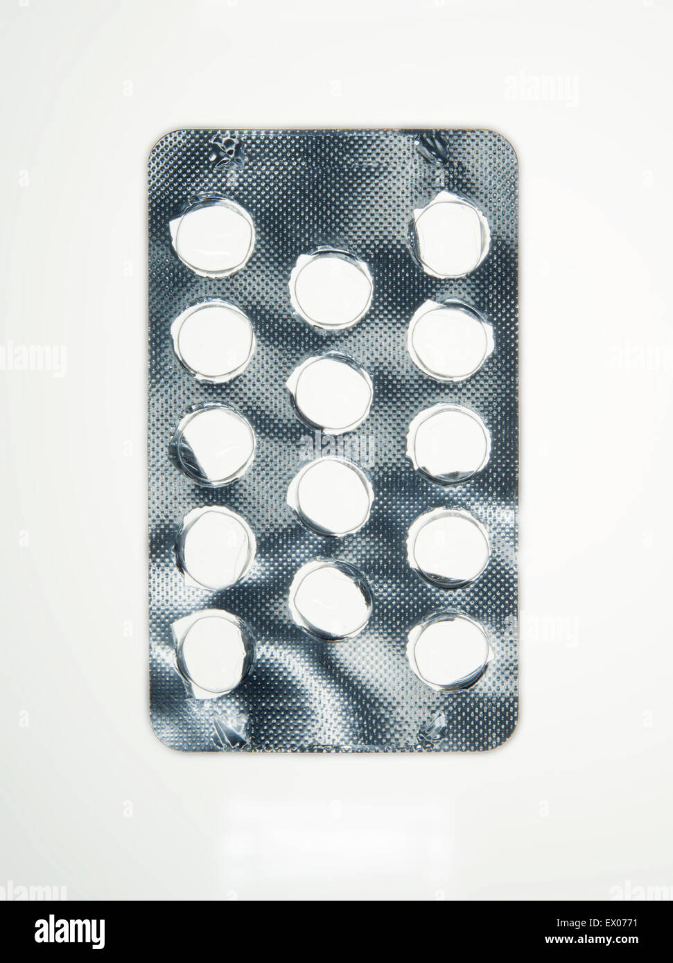 Empty medicine blister pack Stock Photo - Alamy