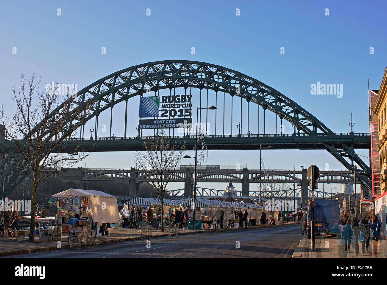 Tyne Bridge RWC 2015 logo Stock Photo - Alamy