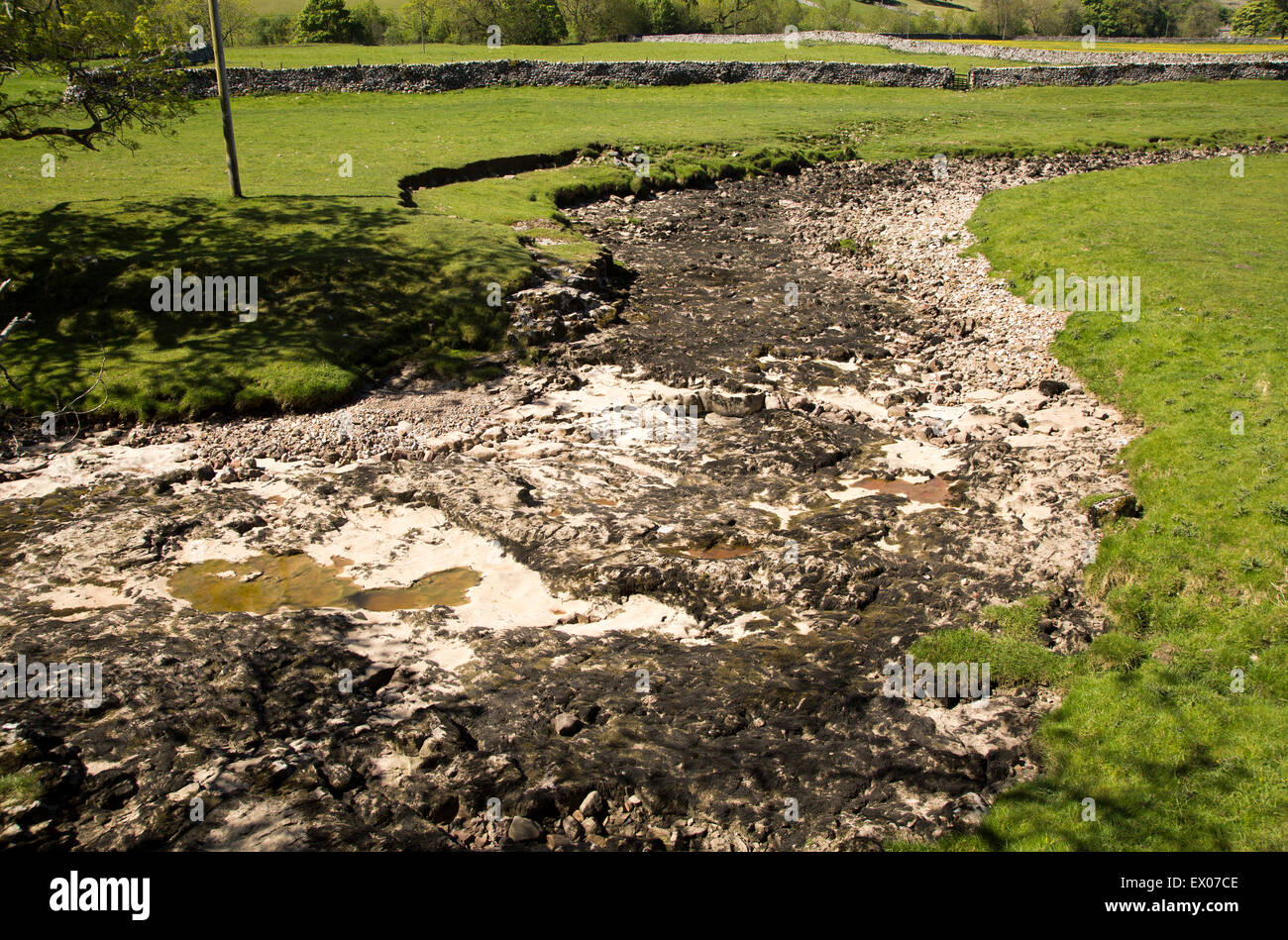 Dried up river bed river skirfare hi-res stock photography and images ...