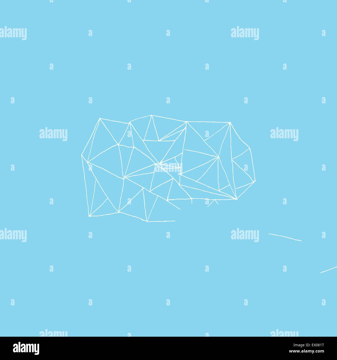 Sketch triangles and eye in vintage style, vector seamless pattern ...