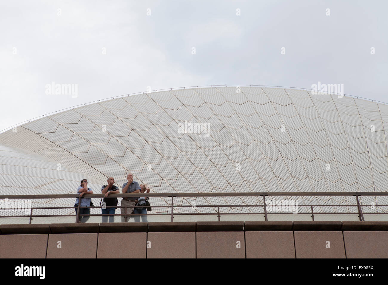 Tourists lookout from the Sydney Opera House Stock Photo - Alamy