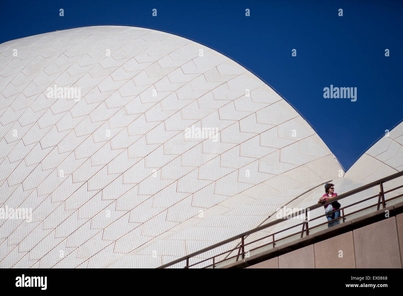 Tourists lookout from the Sydney Opera House Stock Photo - Alamy
