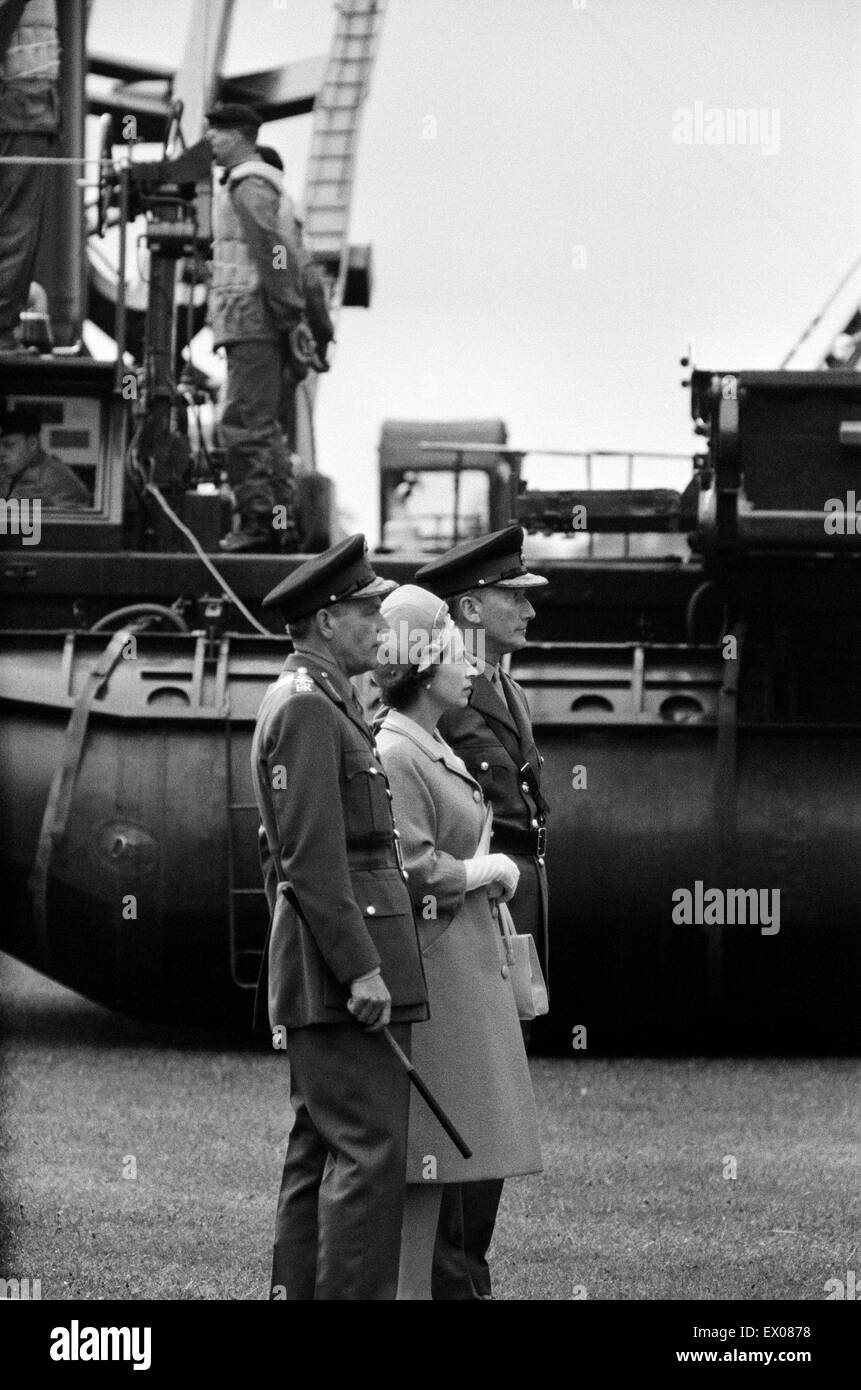 Queen Elizabeth II, during her visit to West Germany. Pictured in ...