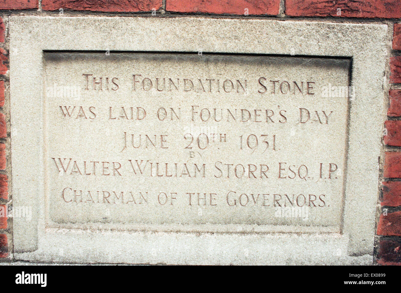 Plaque at Memorial Hall, Coatham Road, Redcar, Cleveland, 3rd October ...