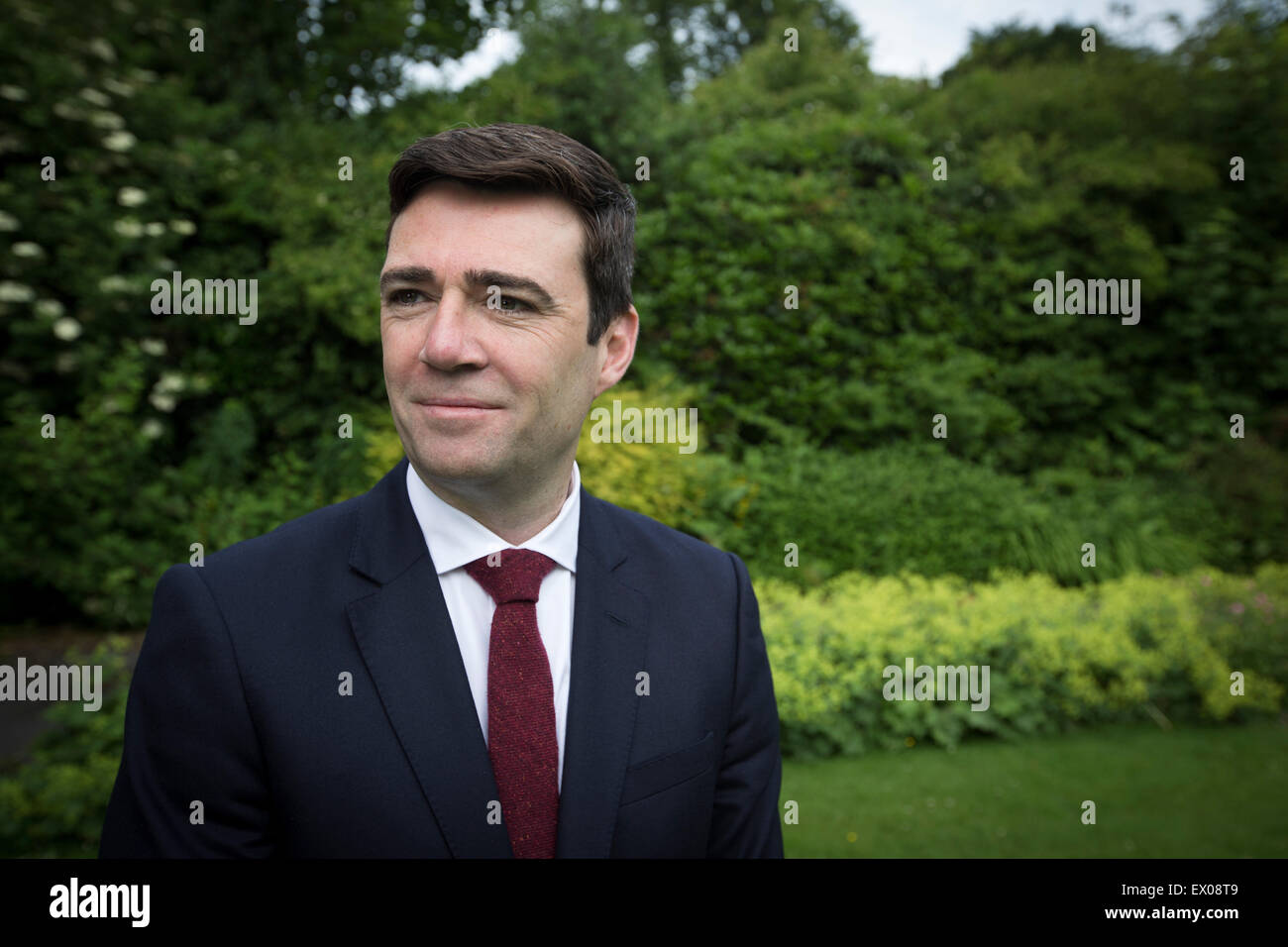 Andy Burnham MP, pictured at his home in his Leigh constituency. Andy ...