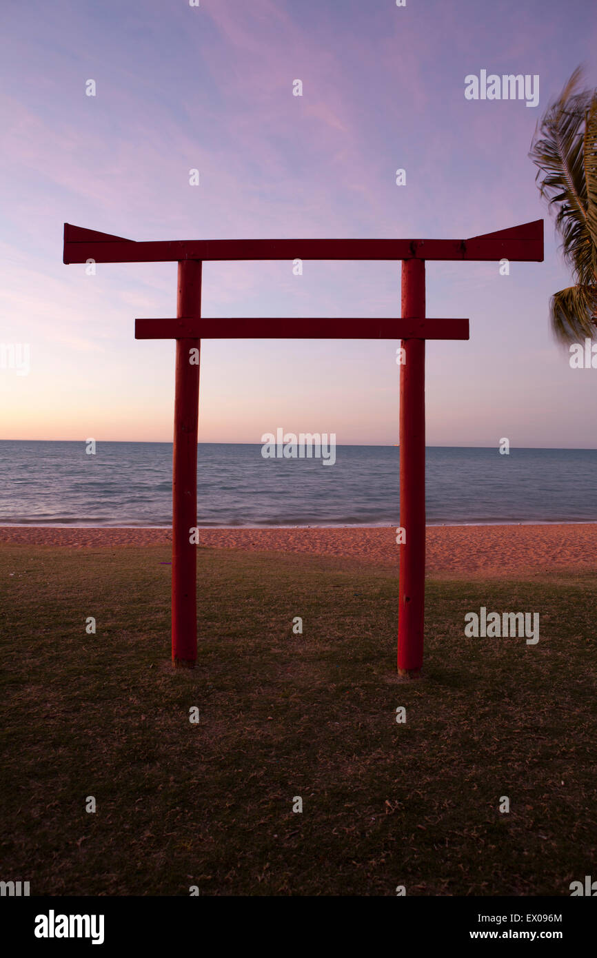 Japanese style Torii gate in Broome, Western Australia Stock Photo - Alamy