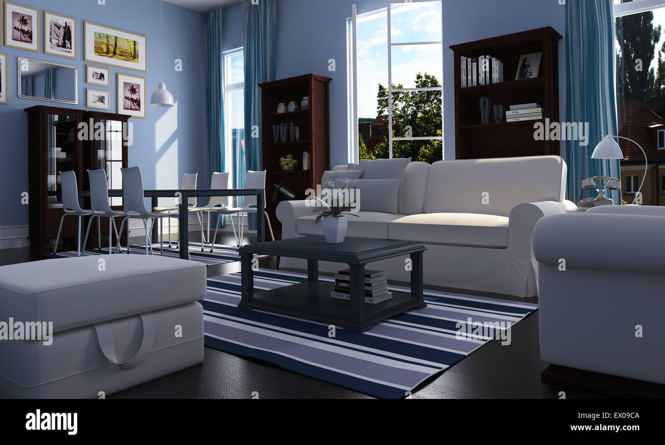 Office Photorealistic Render Stock Photo - Alamy