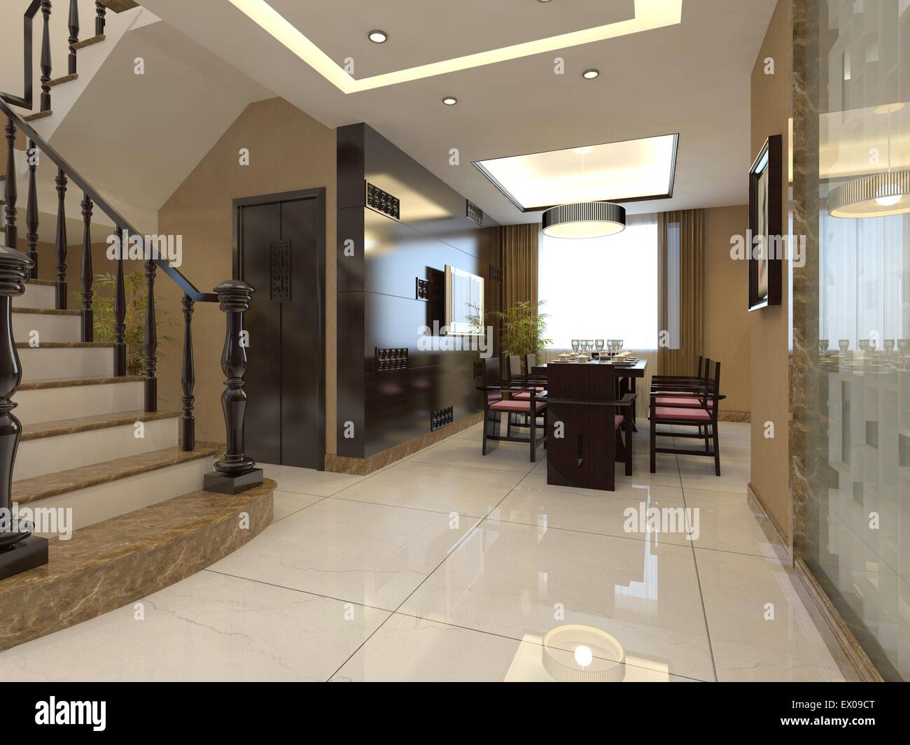 Office Photorealistic Render Stock Photo - Alamy