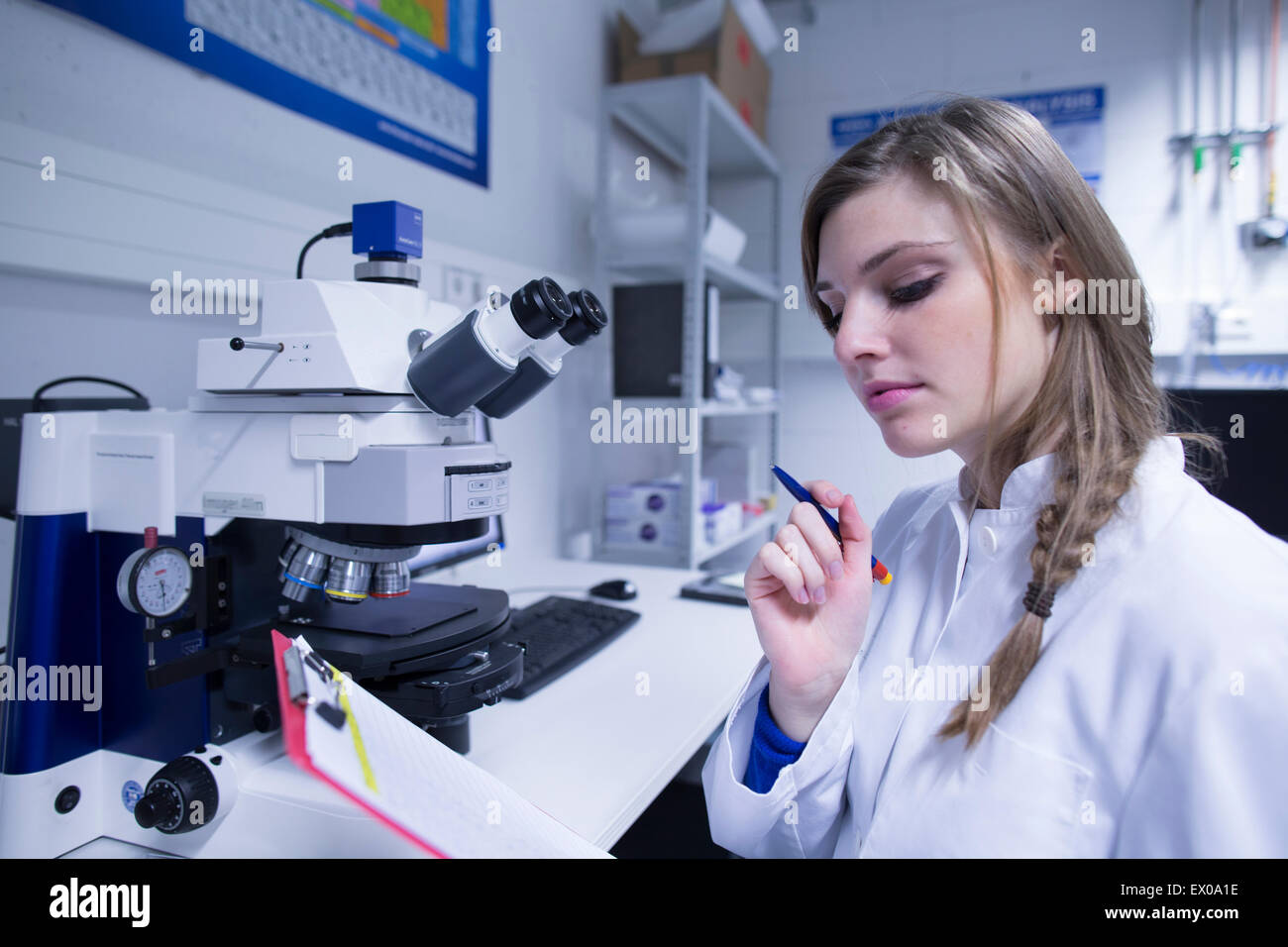 Scientist using an electron microscope hi-res stock photography and ...