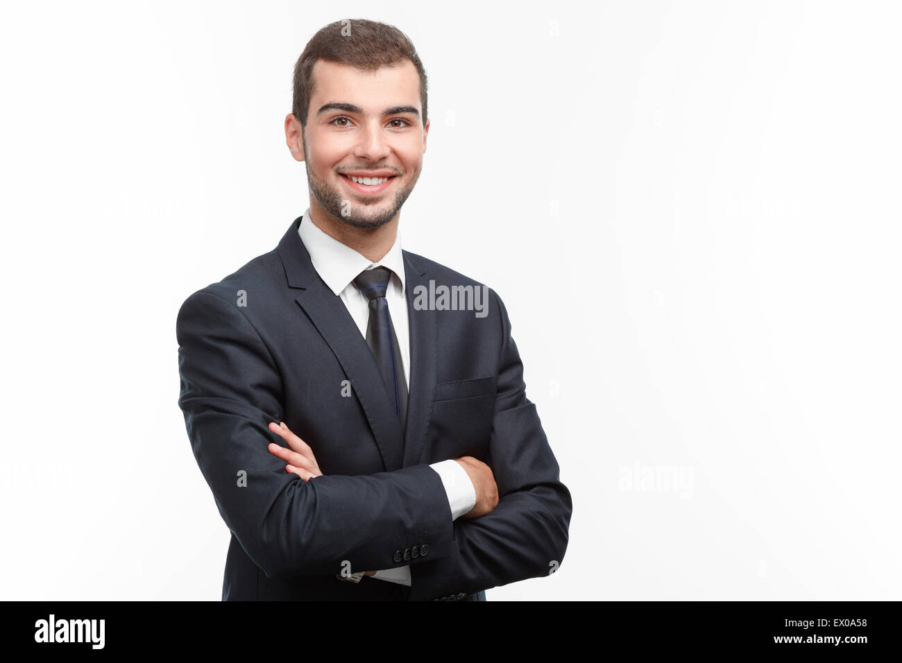 Handsome guy isolated on white Stock Photo - Alamy