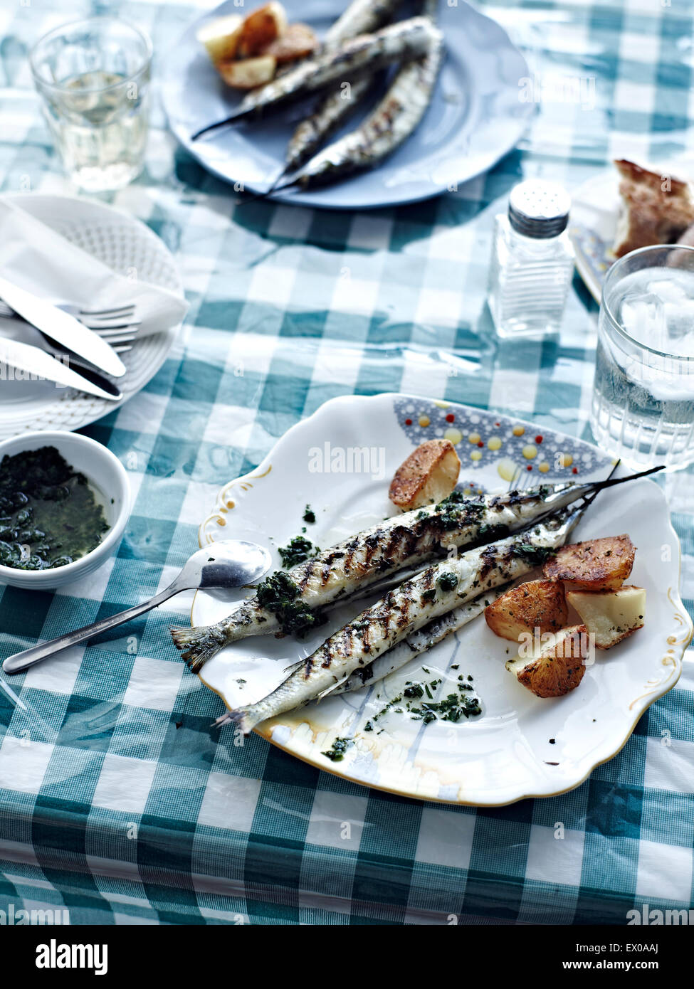 Malta grilled fish Stock Photo - Alamy