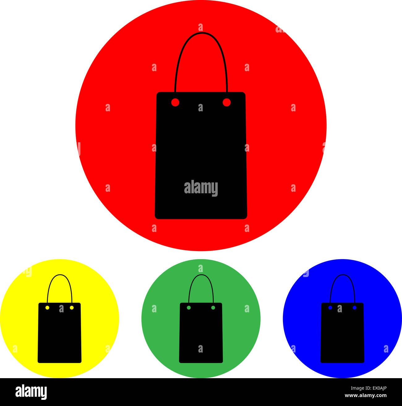 Packet icon. Market and buy, bag paper, store and retail, vector ...