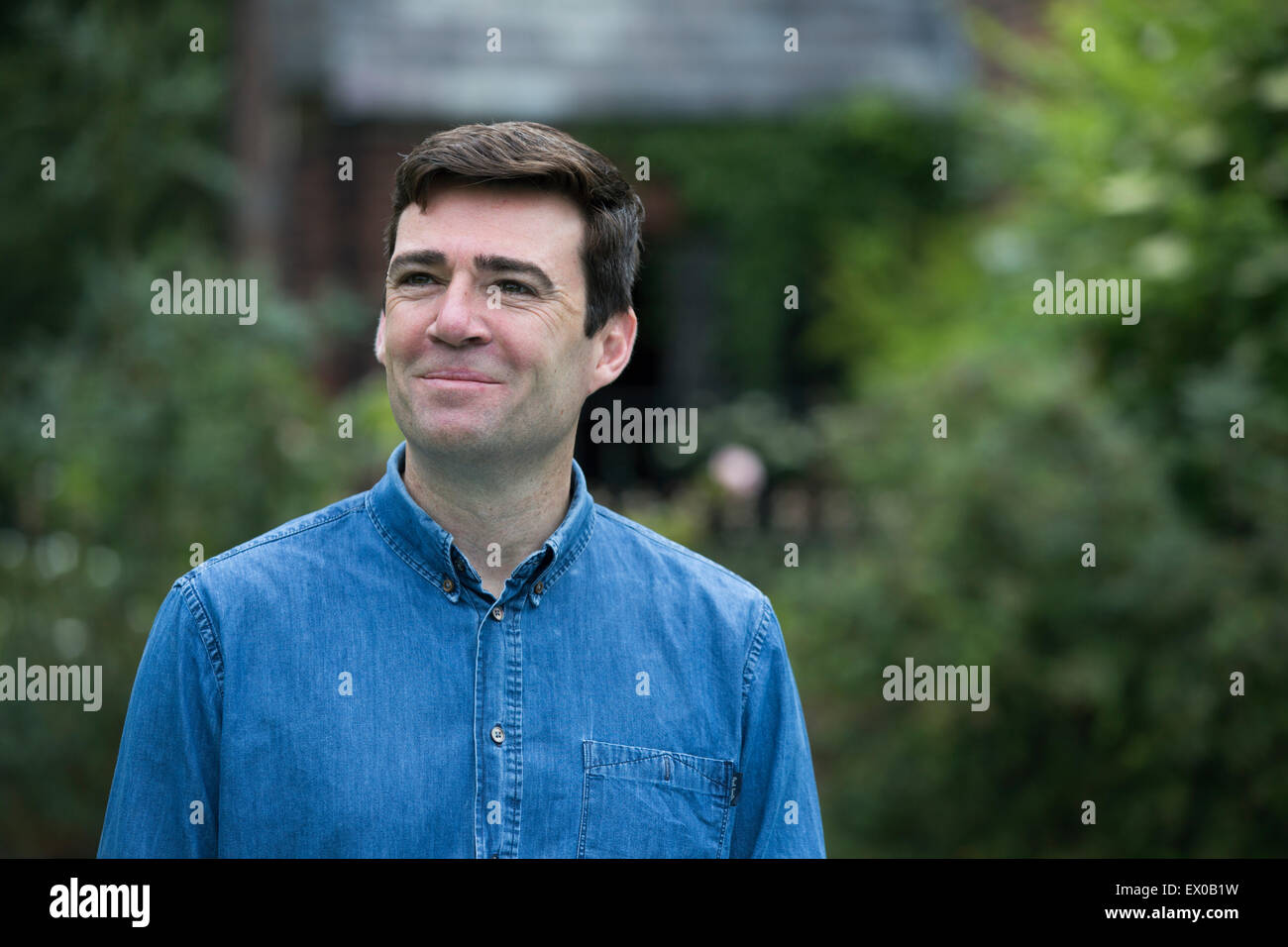 Andy Burnham MP, pictured at his home in his Leigh constituency. Andy ...