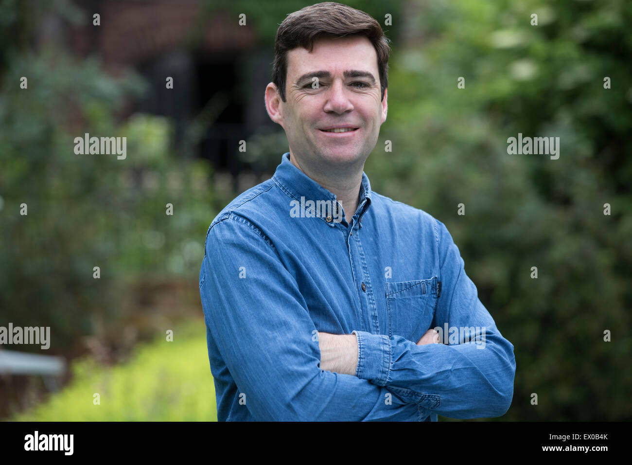 Andy Burnham MP, pictured at his home in his Leigh constituency. Andy ...